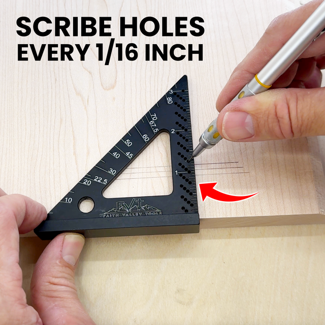 3.5" Precision Woodworking Square – Faith Valley Tools