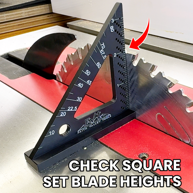 3.5" Precision Woodworking Square – Faith Valley Tools